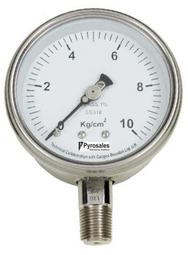 Capsule Sensing Pressure Gauges - Pyrosales